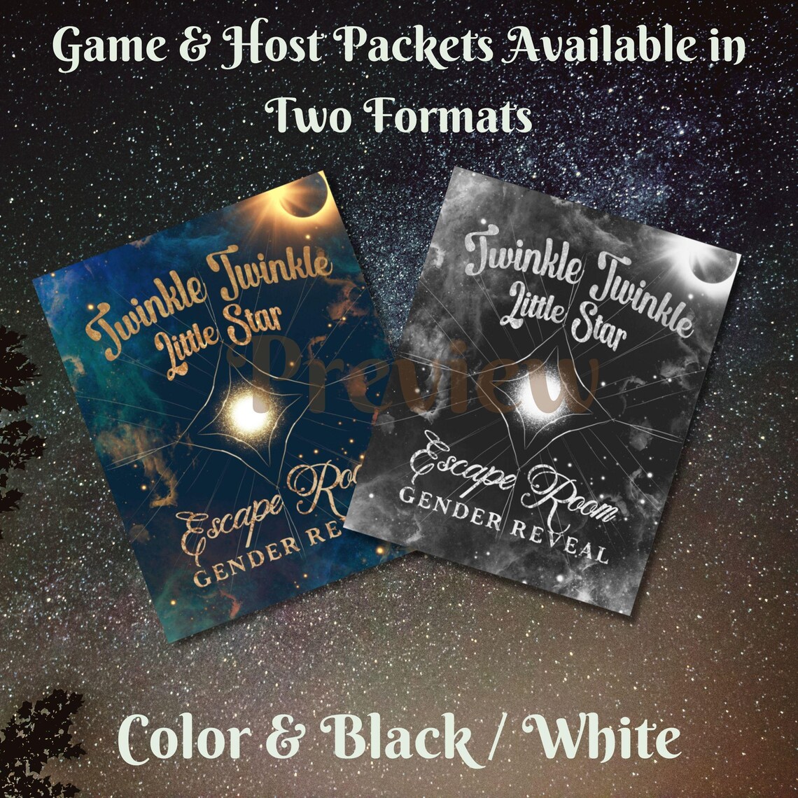Twinkle Twinkle Little Star Gender Reveal Escape Room: Baby Boy Edition ...