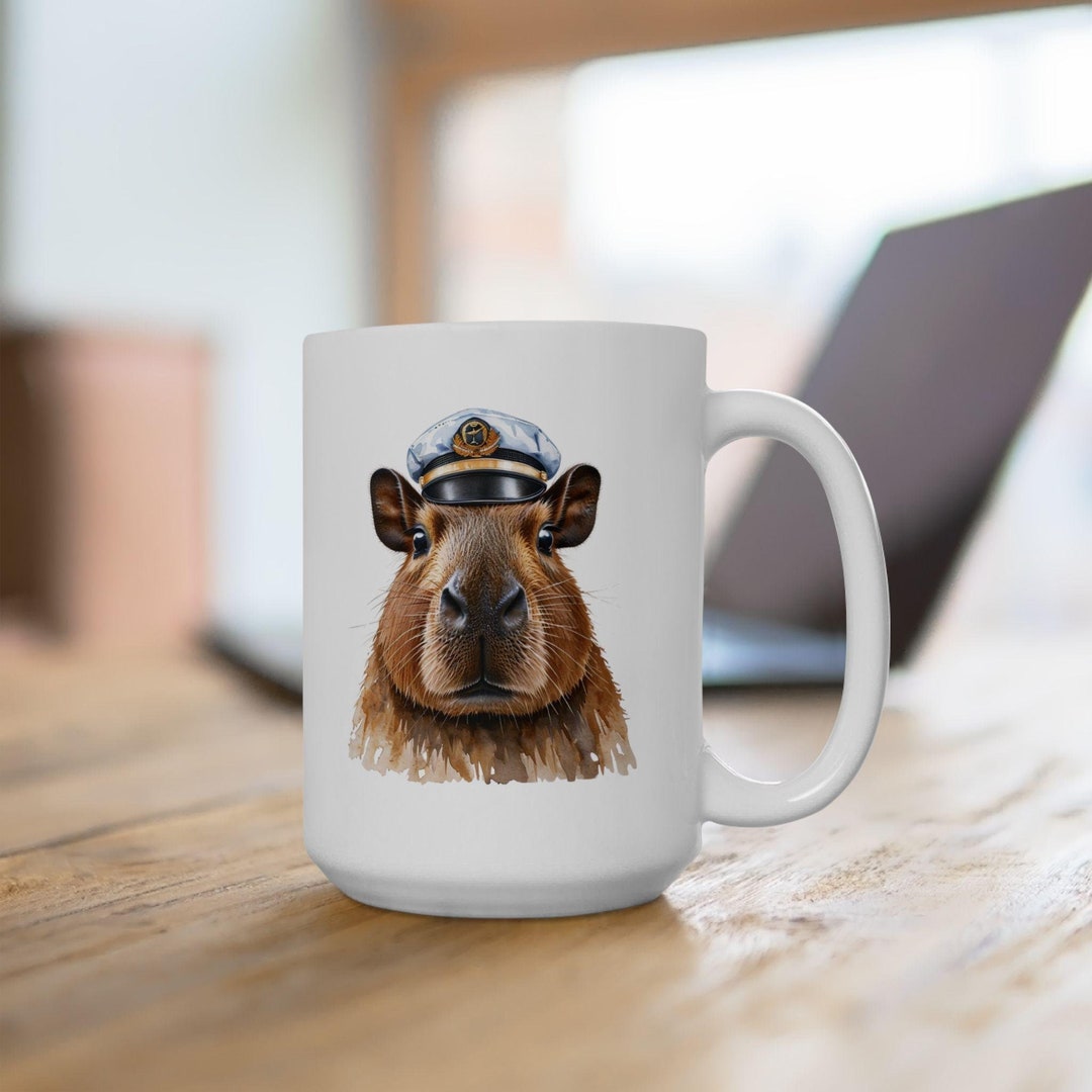 Capybara Pilot Mug , Funny Aviation Gift, Cute Capybara Coffee Cup for ...