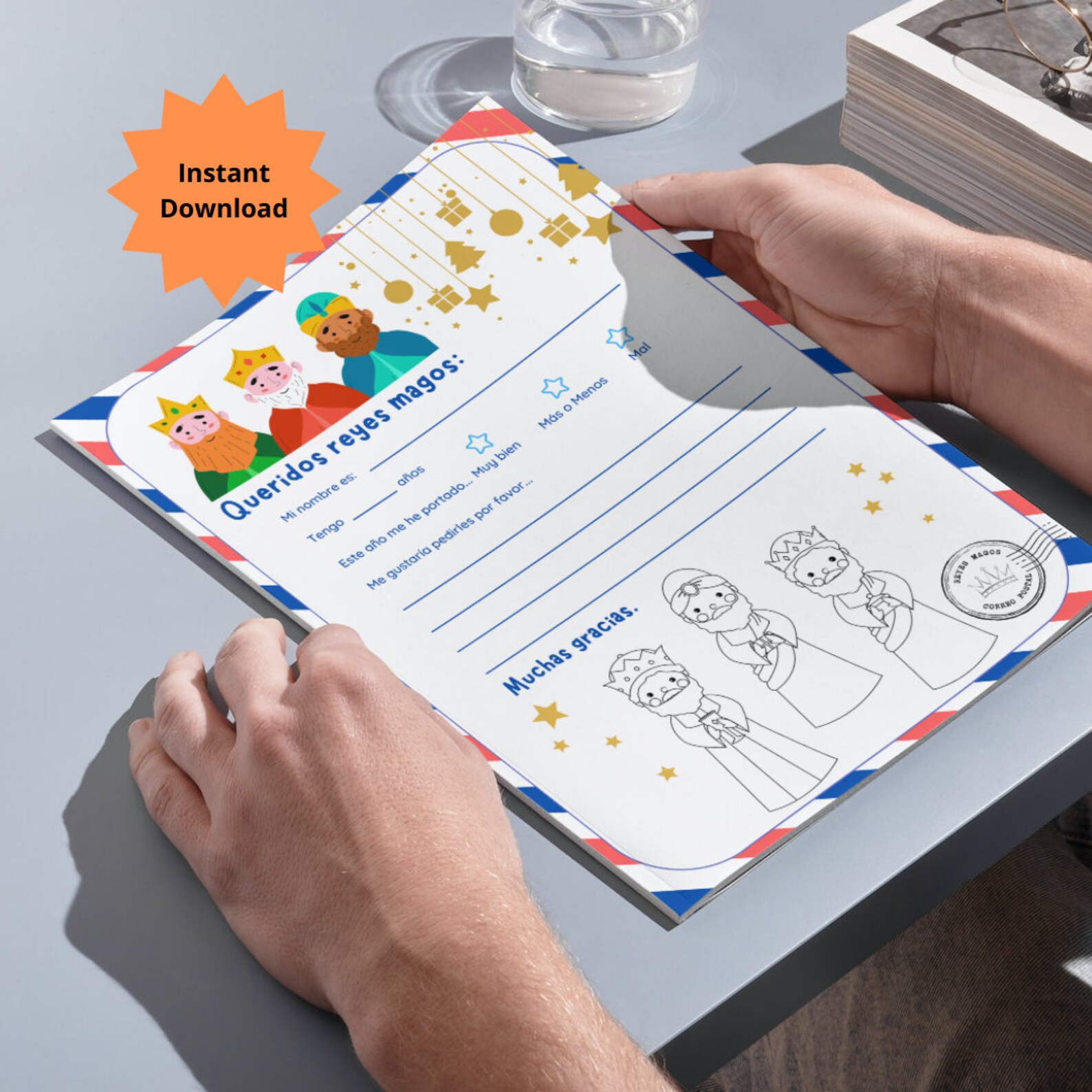 Carta Para Los Reyes Magos Letter to the Three Wise Men spanish ...