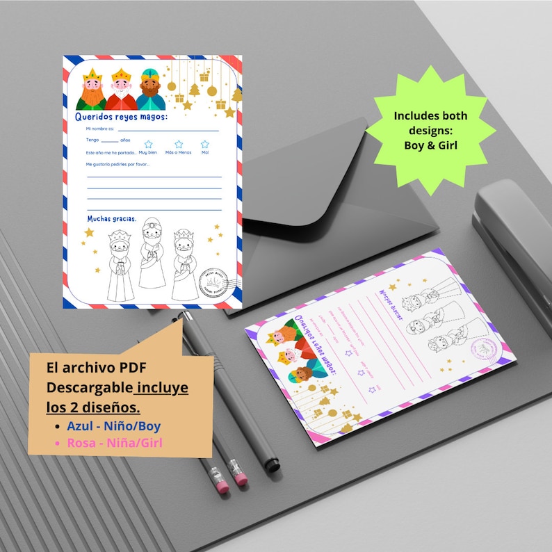 Carta Para Los Reyes Magos Letter to the Three Wise Men spanish ...