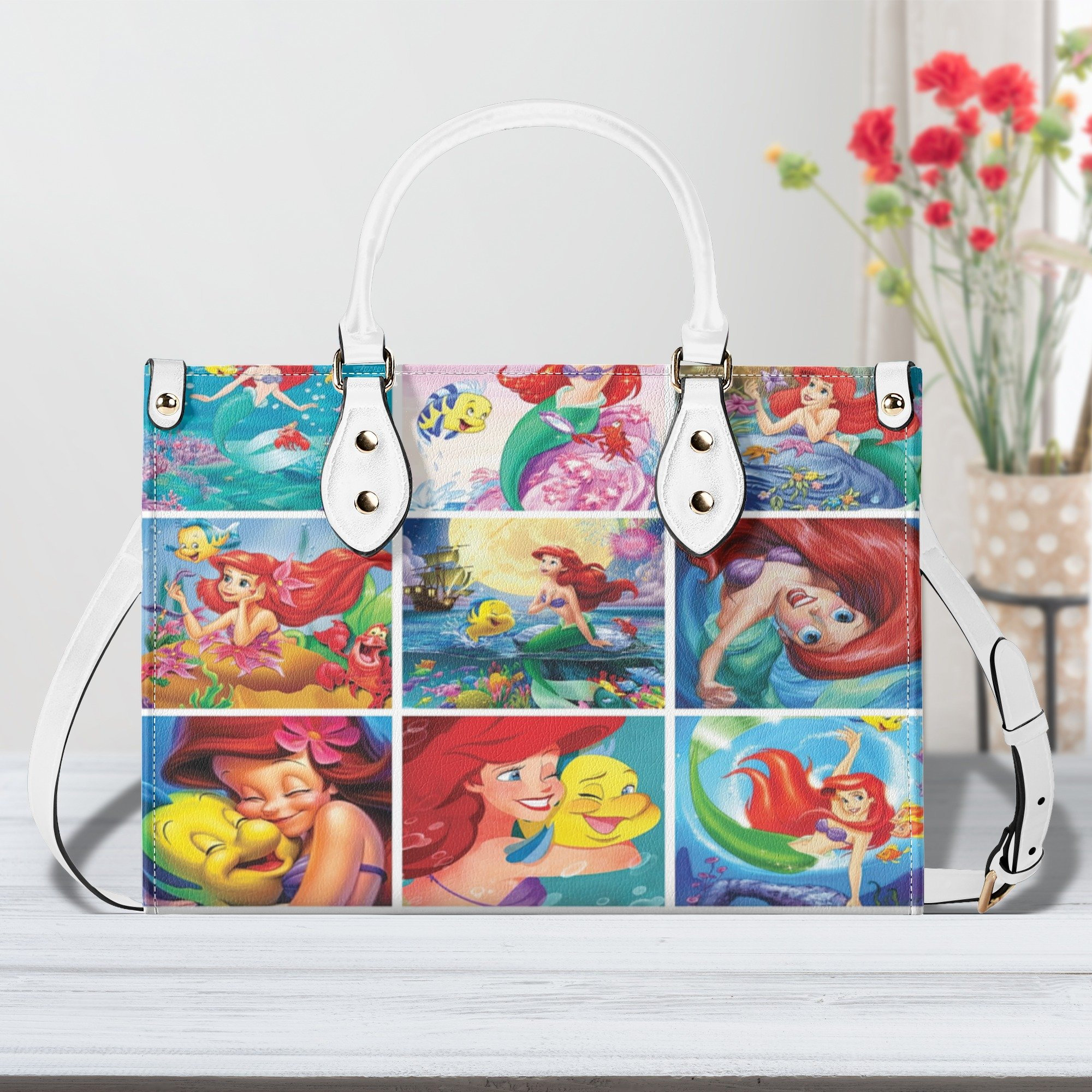 Ariel The Little Mermaid Leather bag Handbag, Ariel Women Bags Purses ...