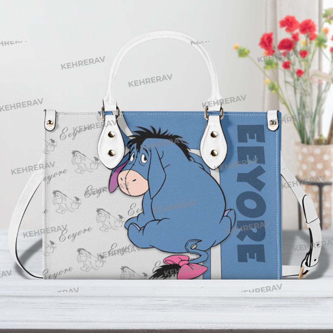 Winnie the Pooh Eeyore Cute Leather Handbag, Eeyore Women Bags Purses ...