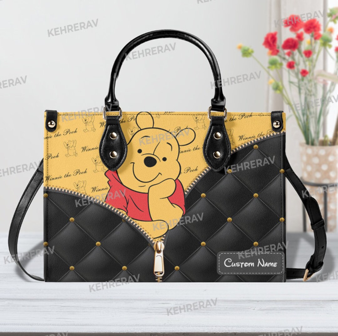 Winnie the Pooh Lovely Leather Handbag,pooh Women Bags Purses,pooh ...