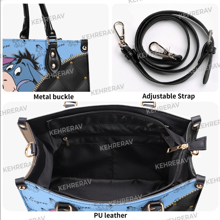 Winnie The Pooh Eeyore Leather Handbag, Eeyore Women Bags Purses ...
