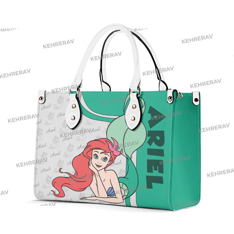 Ariel The Little Mermaid Leather Handbag, Ariel Women Bags Purses ...