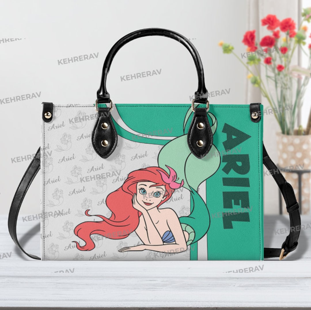 Ariel the Little Mermaid Leather Handbag, Ariel Women Bags Purses ...