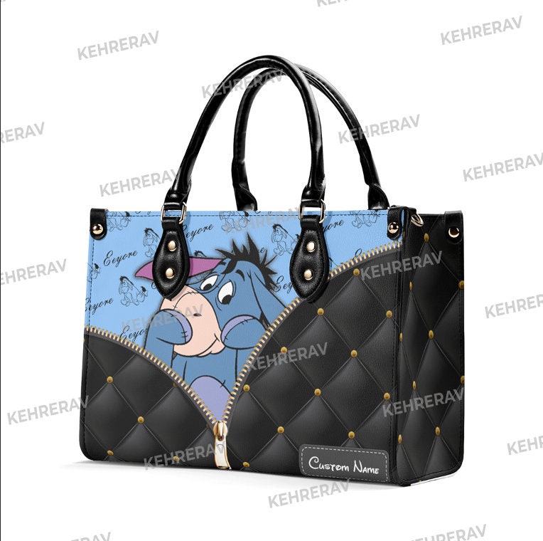 Winnie The Pooh Eeyore Leather Handbag, Eeyore Women Bags Purses ...