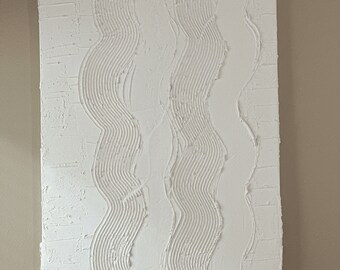 Smooth Textured Wall Art Abstract Sculptured Home Decor Modern Style - Etsy