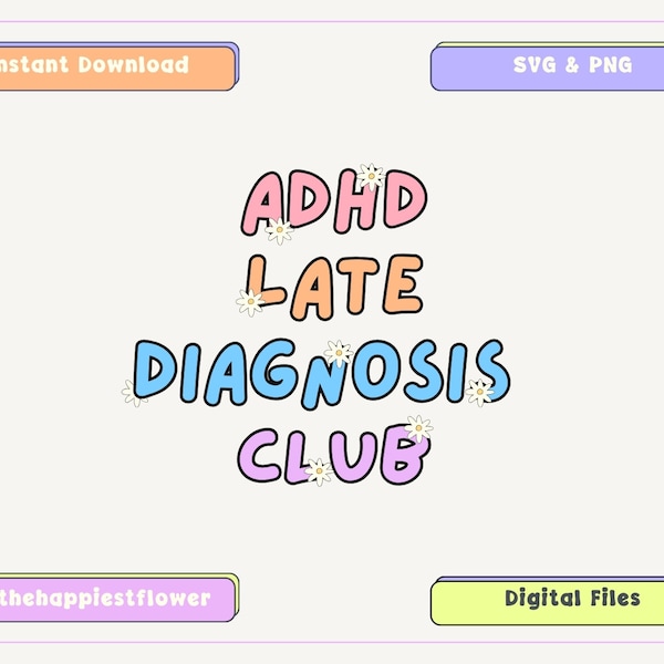 Adhd Aesthetic Svg - Etsy