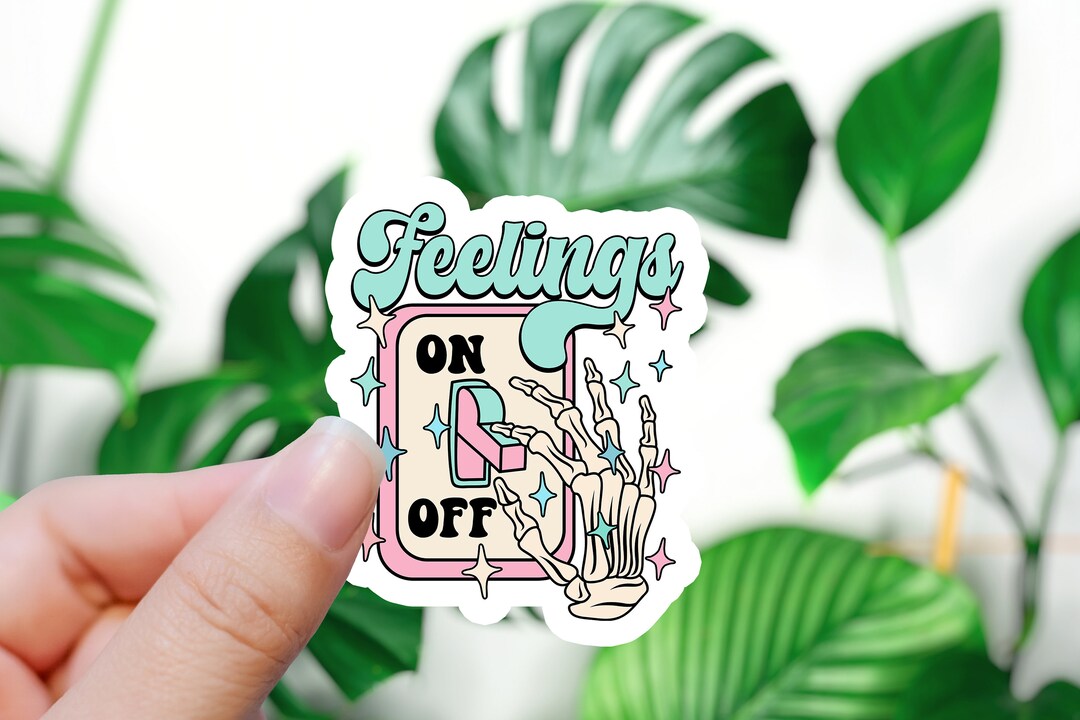 Feelings off Sticker, Funny Sticker, Cute Sticker, Halloween Sticker ...