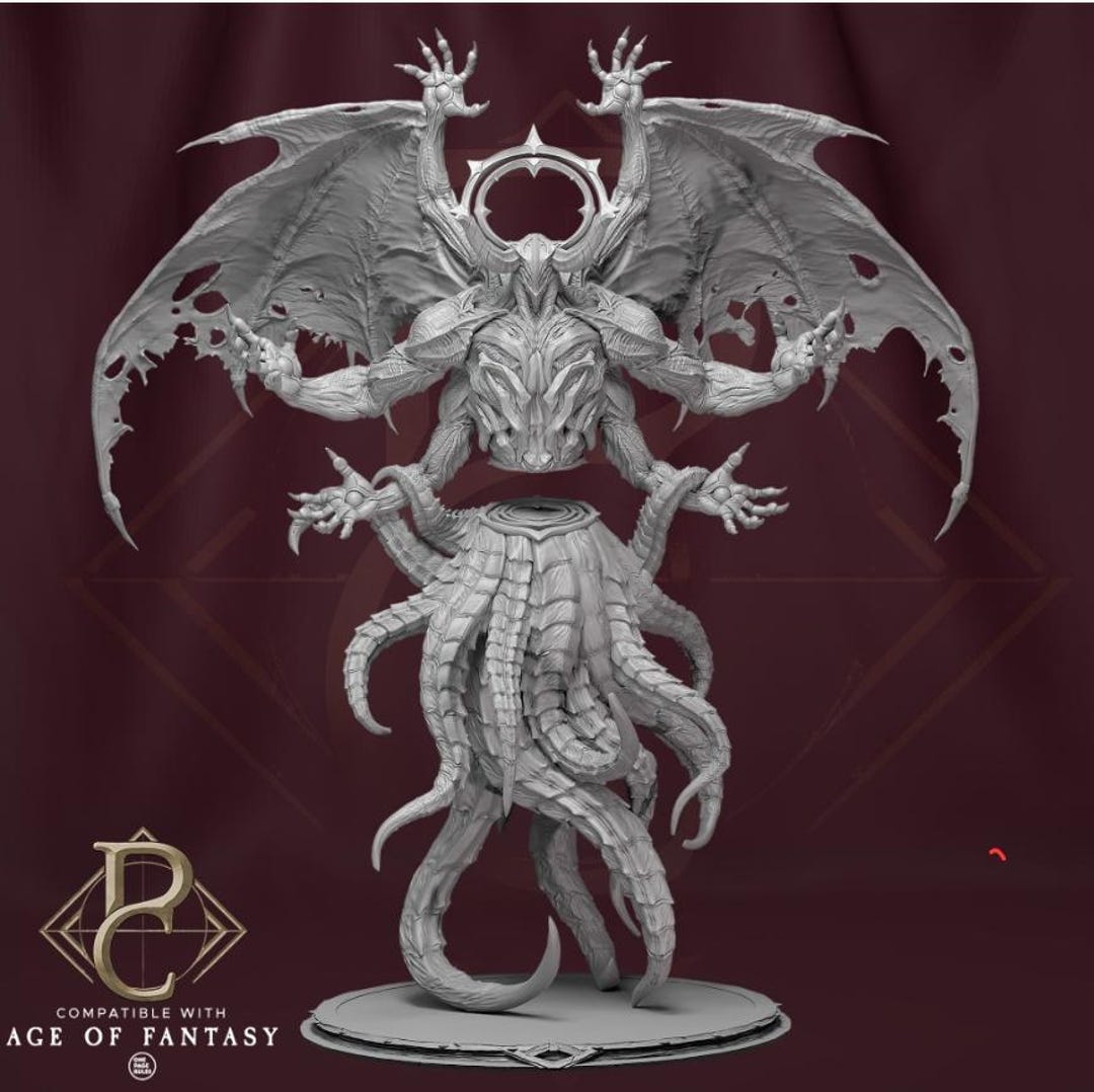 Demon Prince of Change – 32mm Resin Miniature | Unpainted Fantasy ...