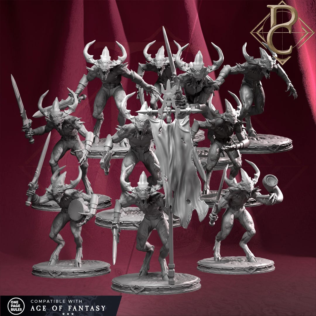Blood Guard Squad (x10) – Resin Vampire Elite Warriors | Dark Fantasy ...
