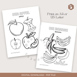 German Coloring Bundle (185+ Pages) German English Coloring Pages ...
