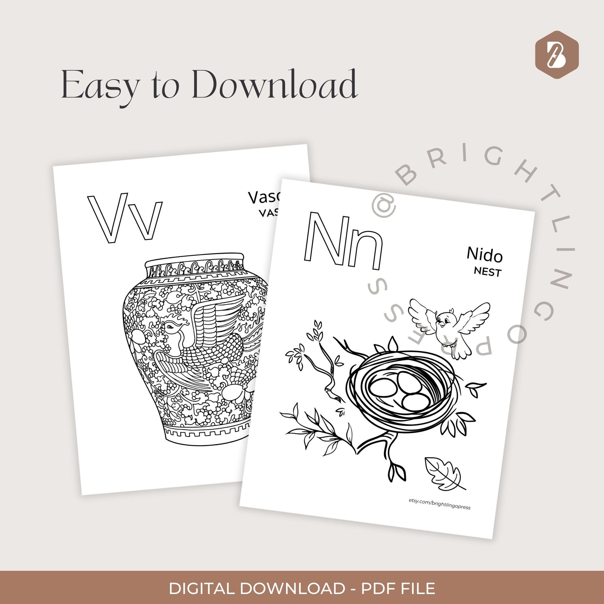 Italian Alphabet Coloring Pages 22 Pages Bosnian Coloring Pages Prek ...