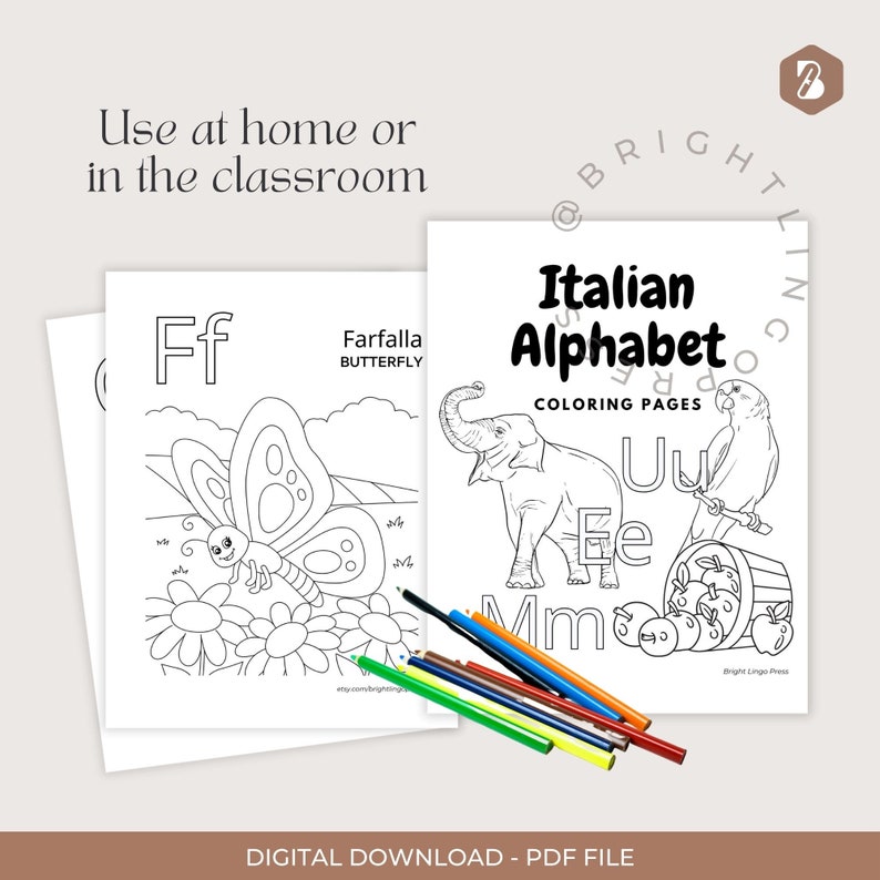 Italian Alphabet Coloring Pages 22 Pages Bosnian Coloring Pages Prek ...