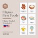 Filipino First Foods 56 Cards Flashcards Tagalog Foods Foods With ...
