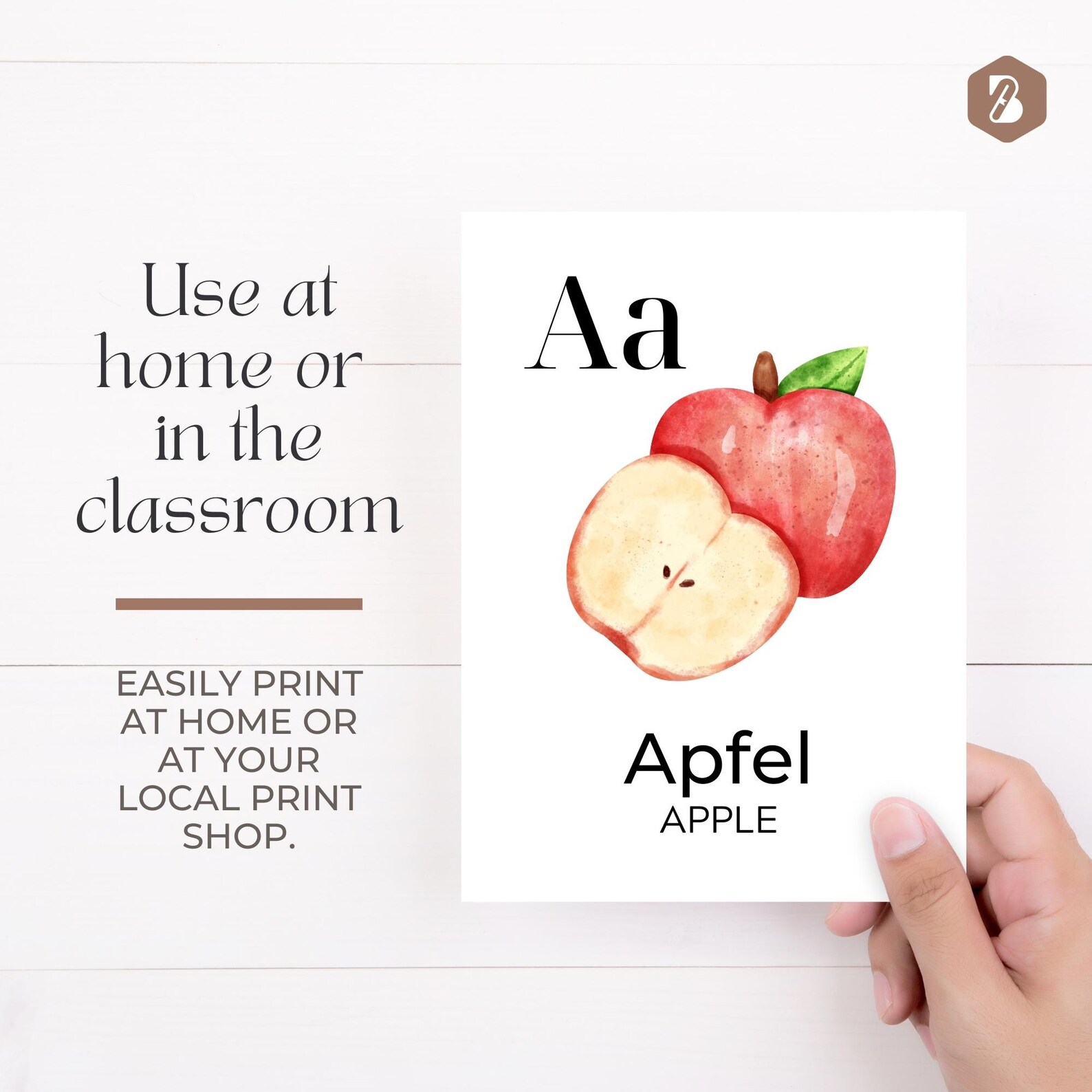 German Alphabet 30 Cards Flashcards German Flashcards Alphabets With ...