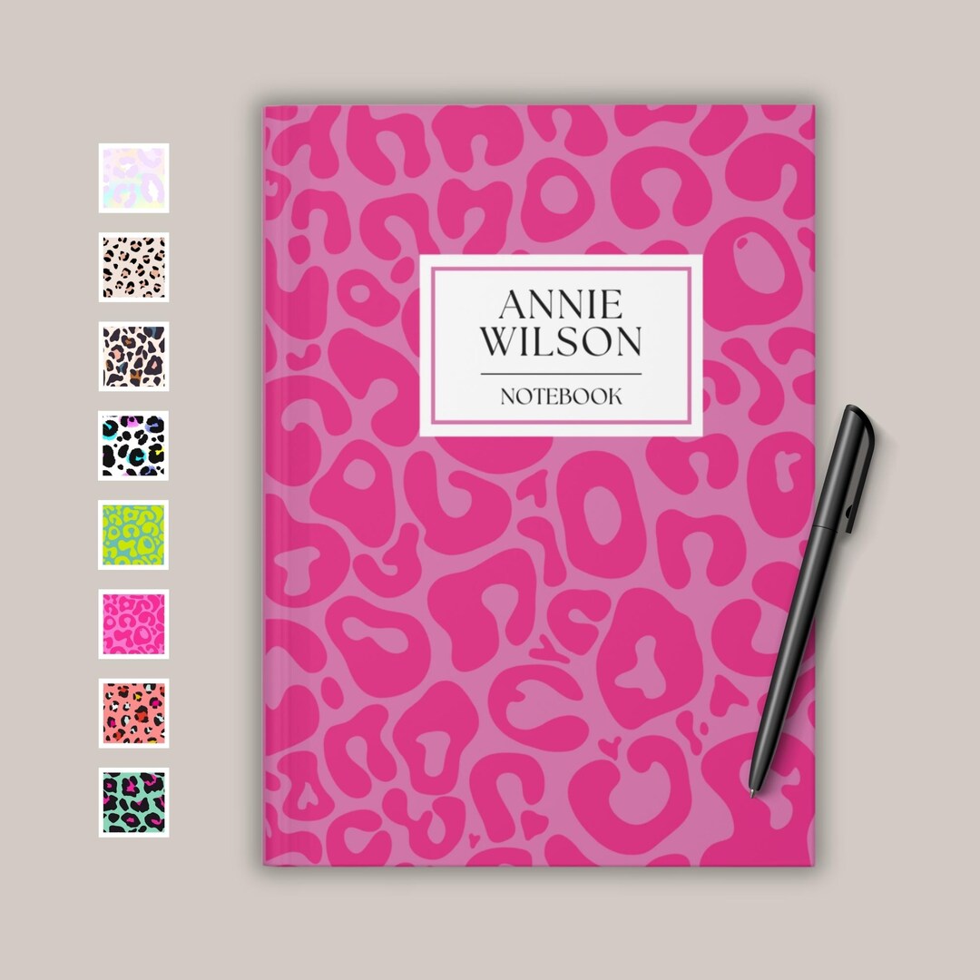 Personalized Leopard Journal Hardcover | Custom Hardcover Matte Journal ...