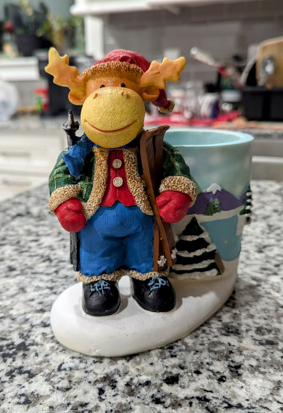 Vintage Christmas Marvin Moose Planter/cup Holder Stand for Indoor ...