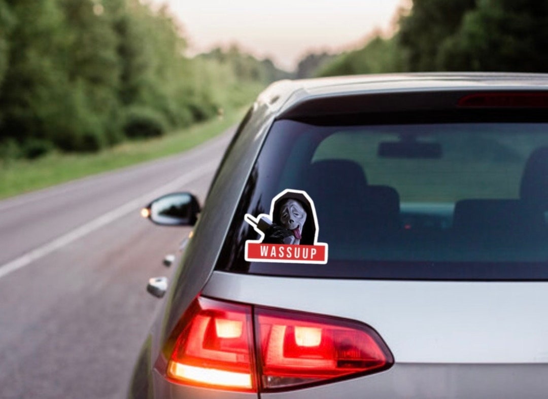 Ghostface Car Decal - Etsy