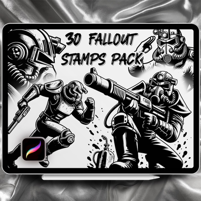 Fallout Tattoo Designs 30 Stamps Pack | INSTANT DOWNLOAD | Fallout ...