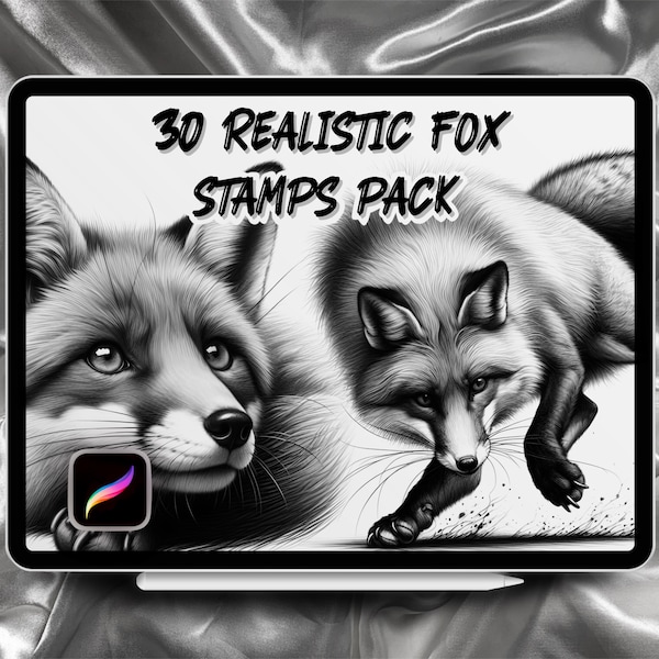 Fox Stamp - Etsy