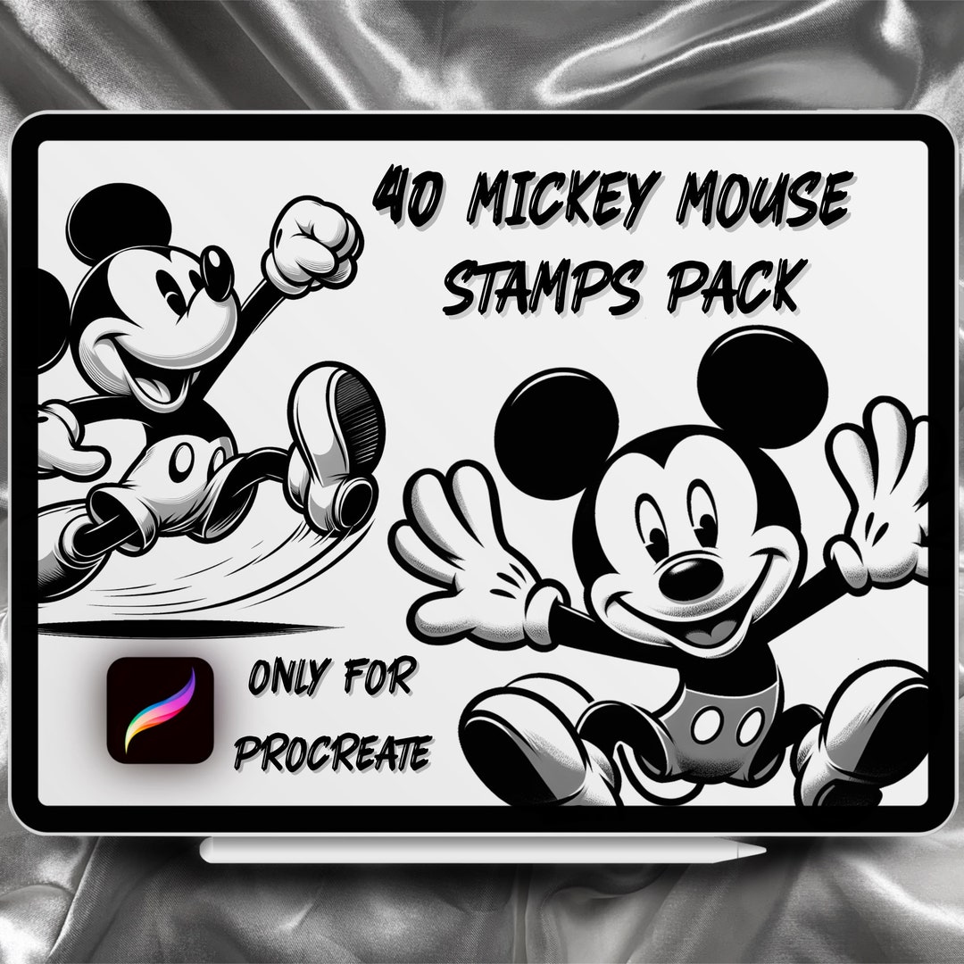 Mickey Tattoo Designs 40 Stamps Pack | INSTANT DOWNLOAD | Mickey Stamps ...