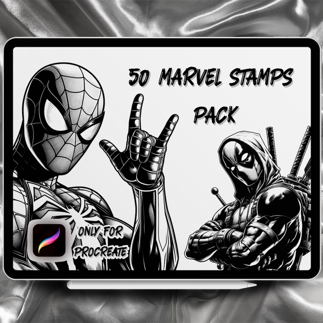 Marvel Tattoo Designs 50 Stamps Pack | INSTANT DOWNLOAD | Marvel ...