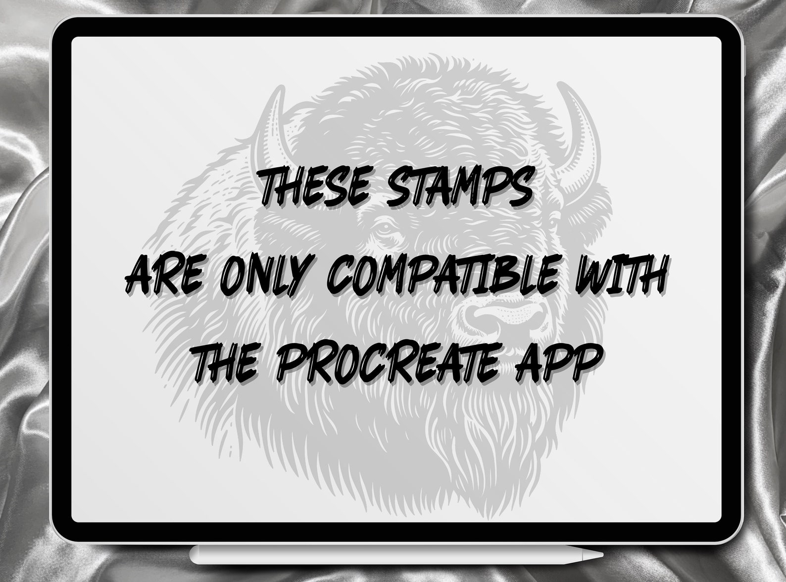 Bison Tattoo Designs 40 Stamps Pack | INSTANT DOWNLOAD | Bison Brushes ...