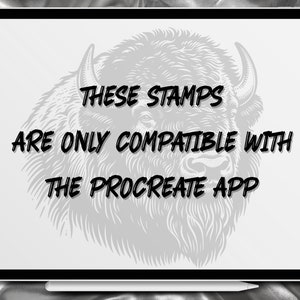 Bison Tattoo Designs 40 Stamps Pack | INSTANT DOWNLOAD | Bison Brushes ...