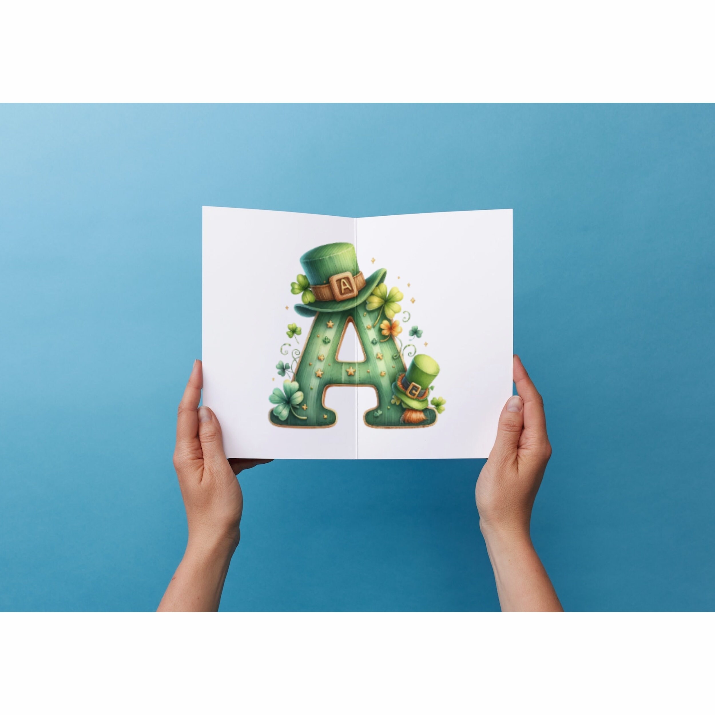 St Patrick Alphabet Clipart PNG Sublimation, Leprechaun Letters Clipart ...