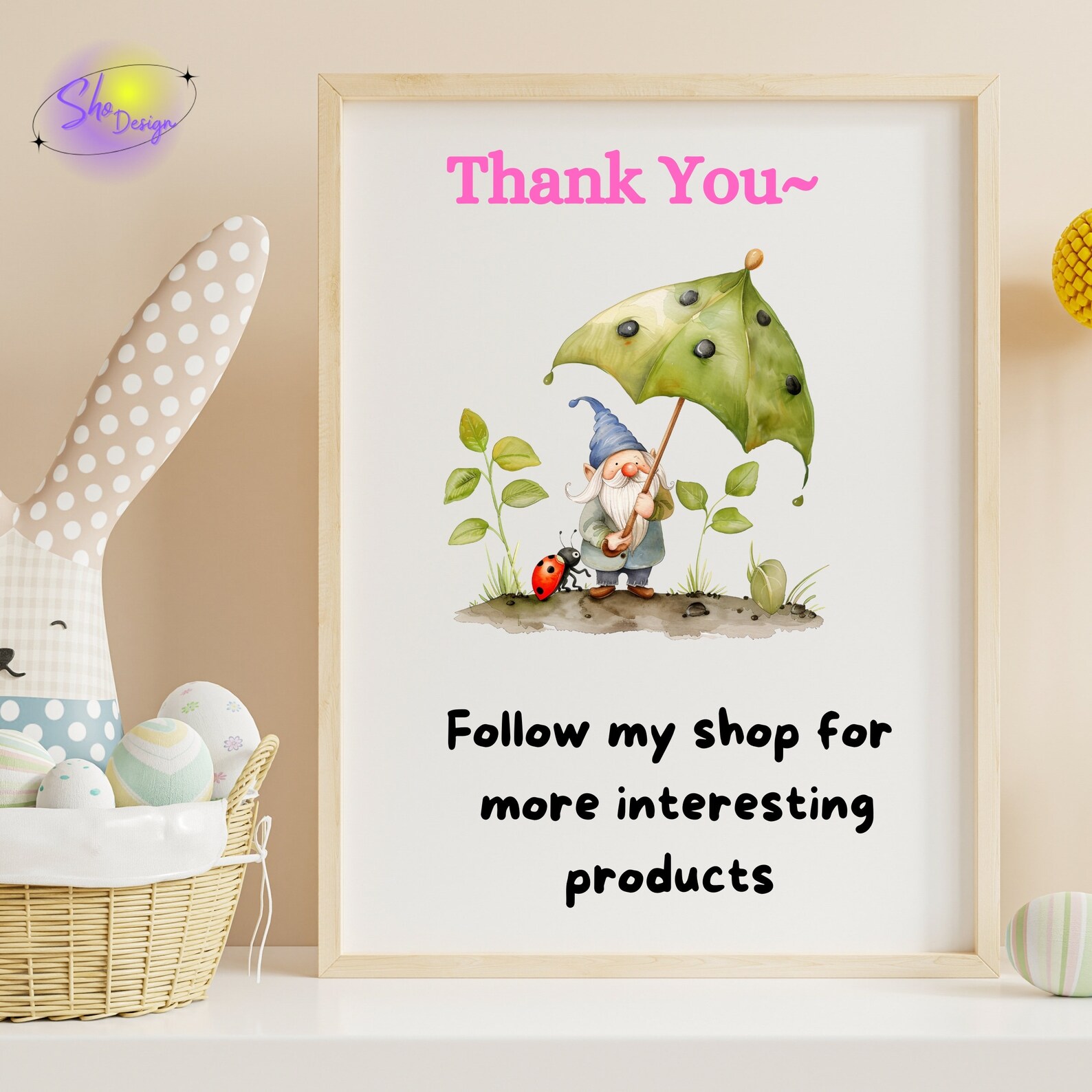 Lady Bug Gnome Watercolor Clipart Bundle, Gnome Png, Garden Gnome ...