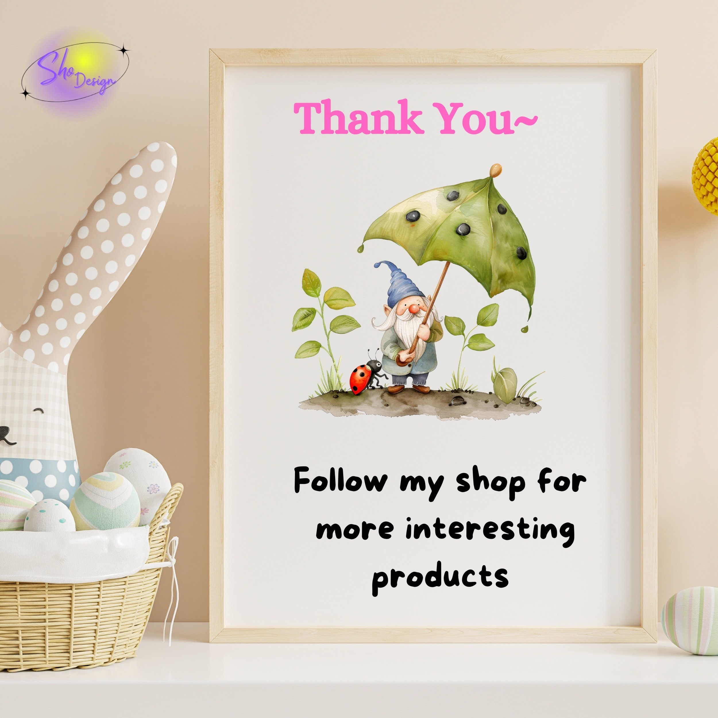 Lady Bug Gnome Watercolor Clipart Bundle, Gnome Png, Garden Gnome ...