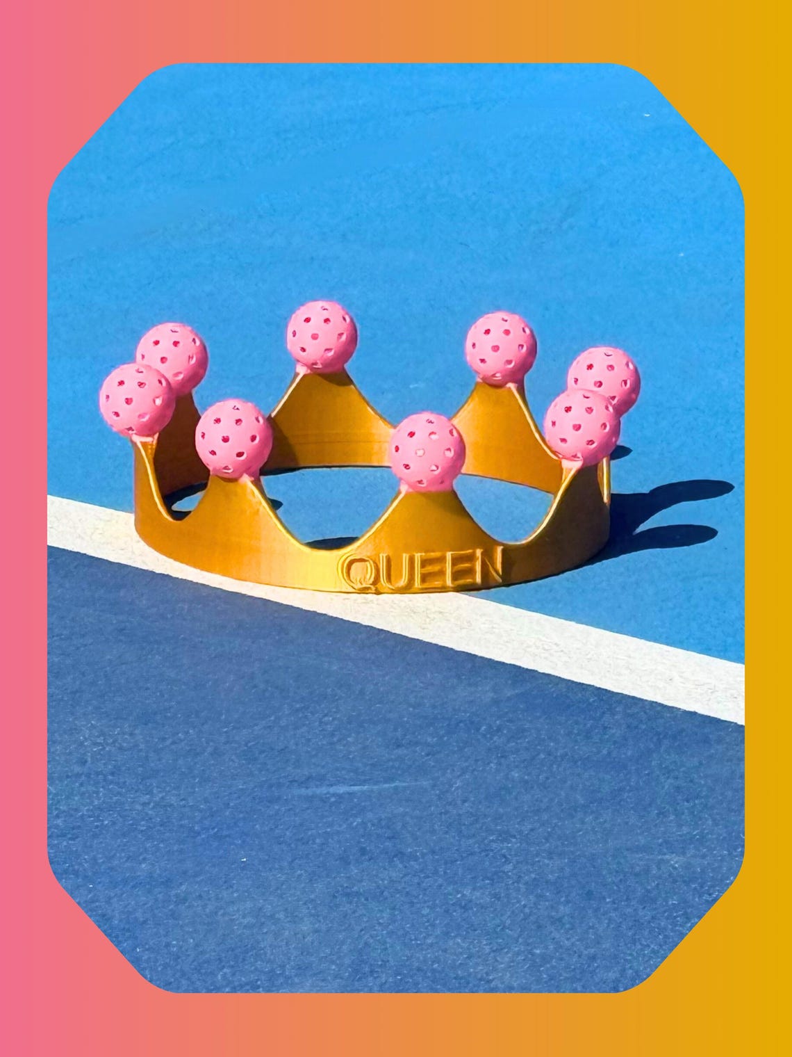 QUEEN Pink Pickleball Crown | Pickleball Trophy | for Women's League ...