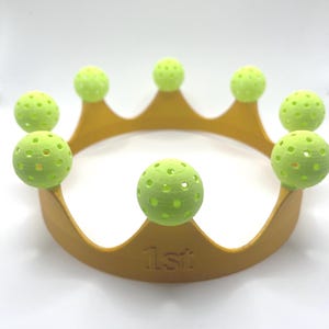 Customizable Pickleball Crown – Wearable Trophy | Funny Pickleball Gift ...