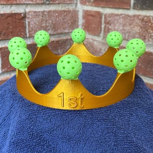 Custom Pickleball Crown – Unique Wearable Award - Etsy