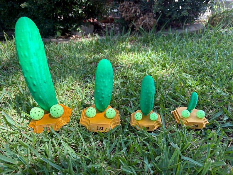 Pickleball Trophy – Funny Pickle Award for 1st, 2nd, or 3rd Place ...