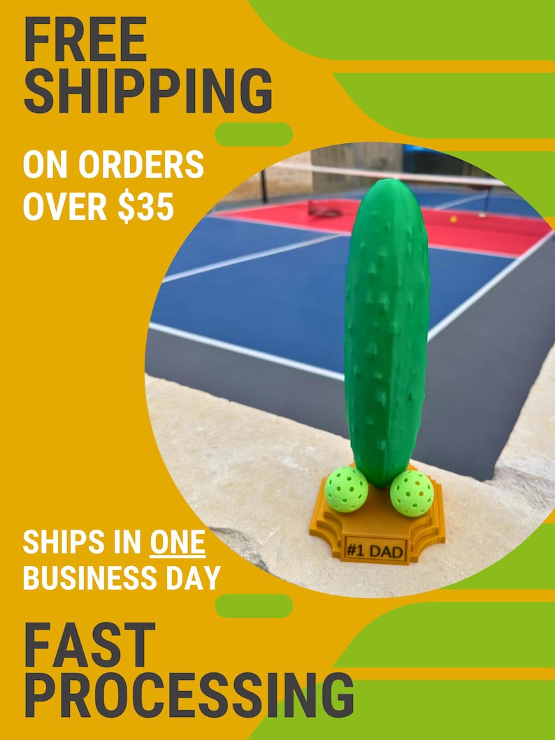 Pickleball Trophy – Funny Pickle Award for 1st, 2nd, or 3rd Place ...