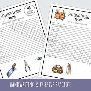 Tools Themed Printable Homeschool Spelling Unit | Printable Homeschool ...