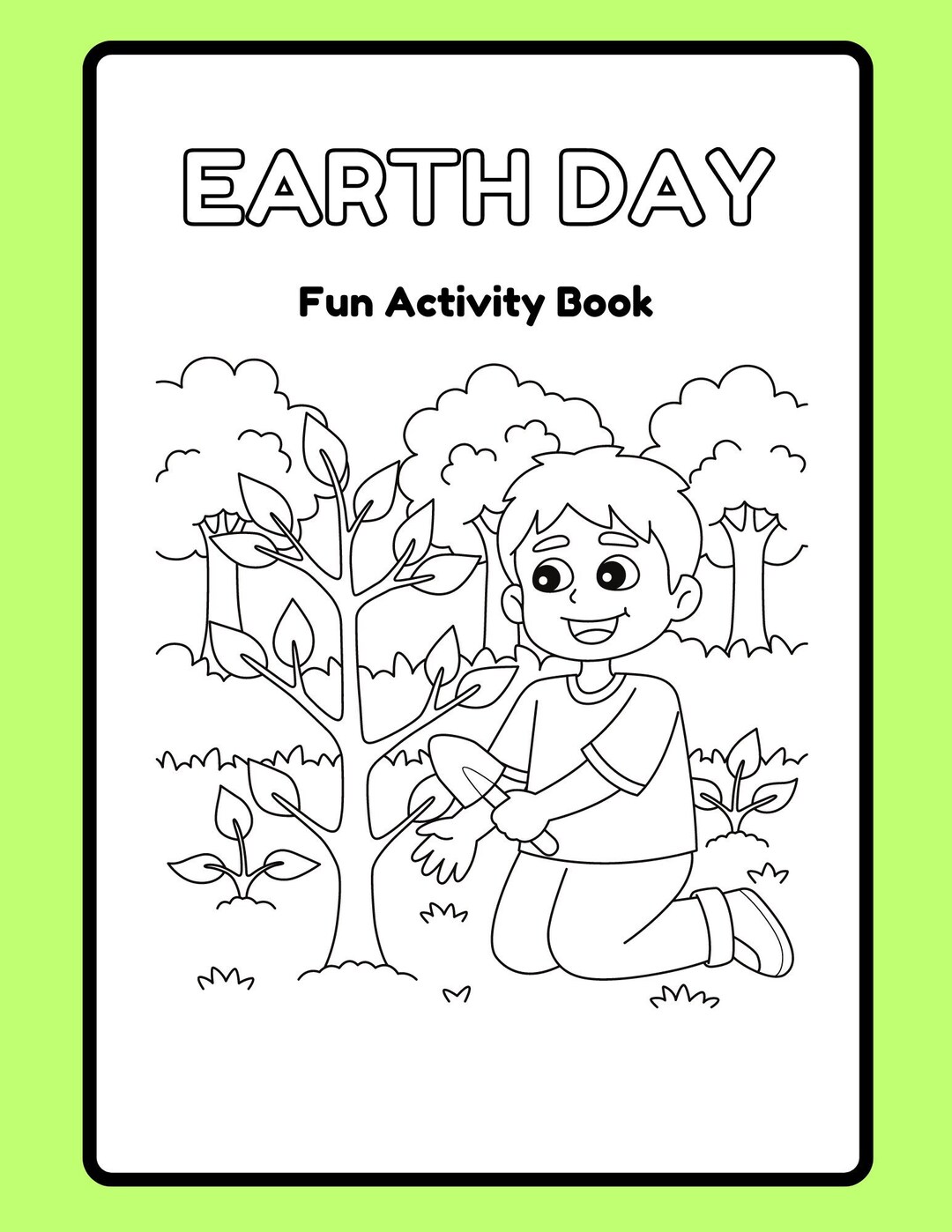 Earth Day Fun Activity Book - Etsy