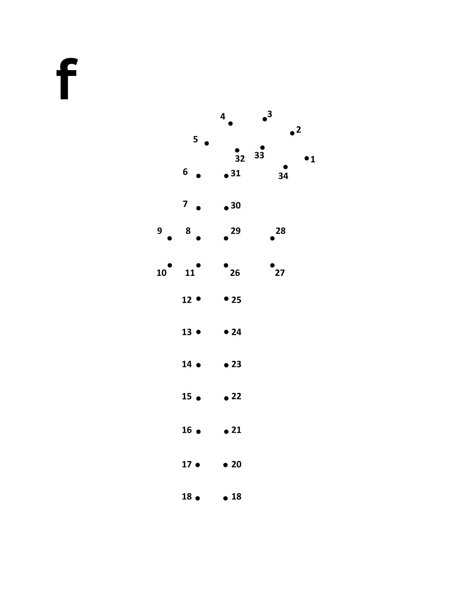 Alphabet Dot to Dot Worksheets - Etsy