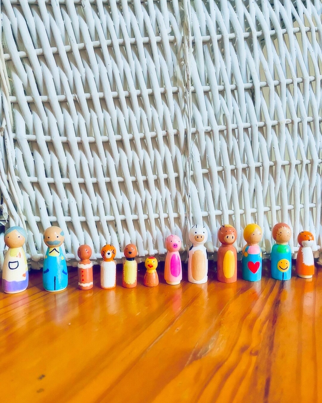 The Gingerbread Man Peg Dolls 12 Pack - Etsy