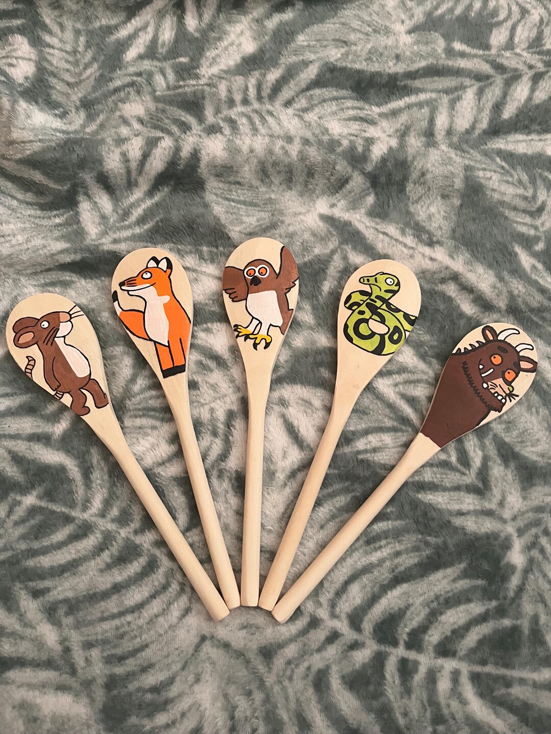 The Gruffalo Inspired Wooden Story Spoons (5 Pack) - Etsy UK