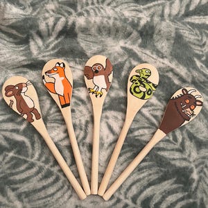 The Gruffalo Inspired Wooden Story Spoons (5 Pack) - Etsy UK