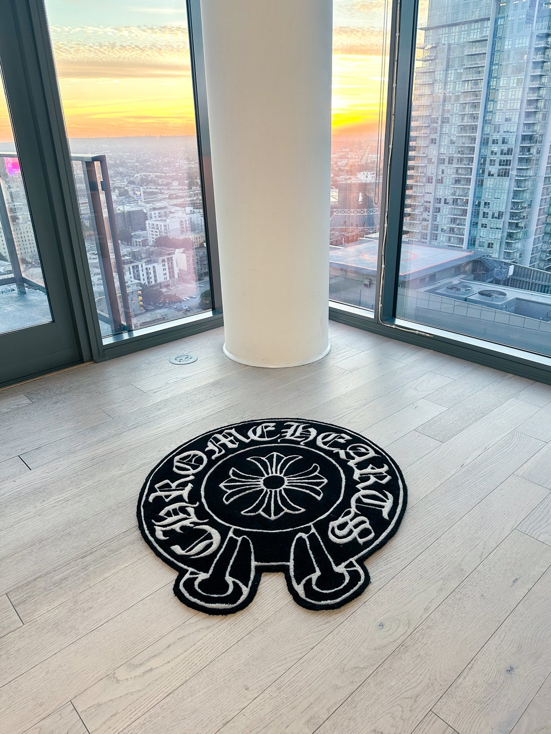 Chrome Hearts Rug 100% Hand Tufted Rug Custom Rug for Hypebeast Cool ...