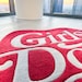Girl's Don't Cry Heart Rug | 100% Hand Tufted Rug | Custom Rug for ...