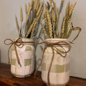 Farmhouse Painted Mason Jar - Etsy