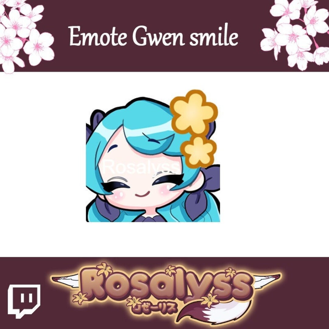 Gwen Smile Emote - Etsy