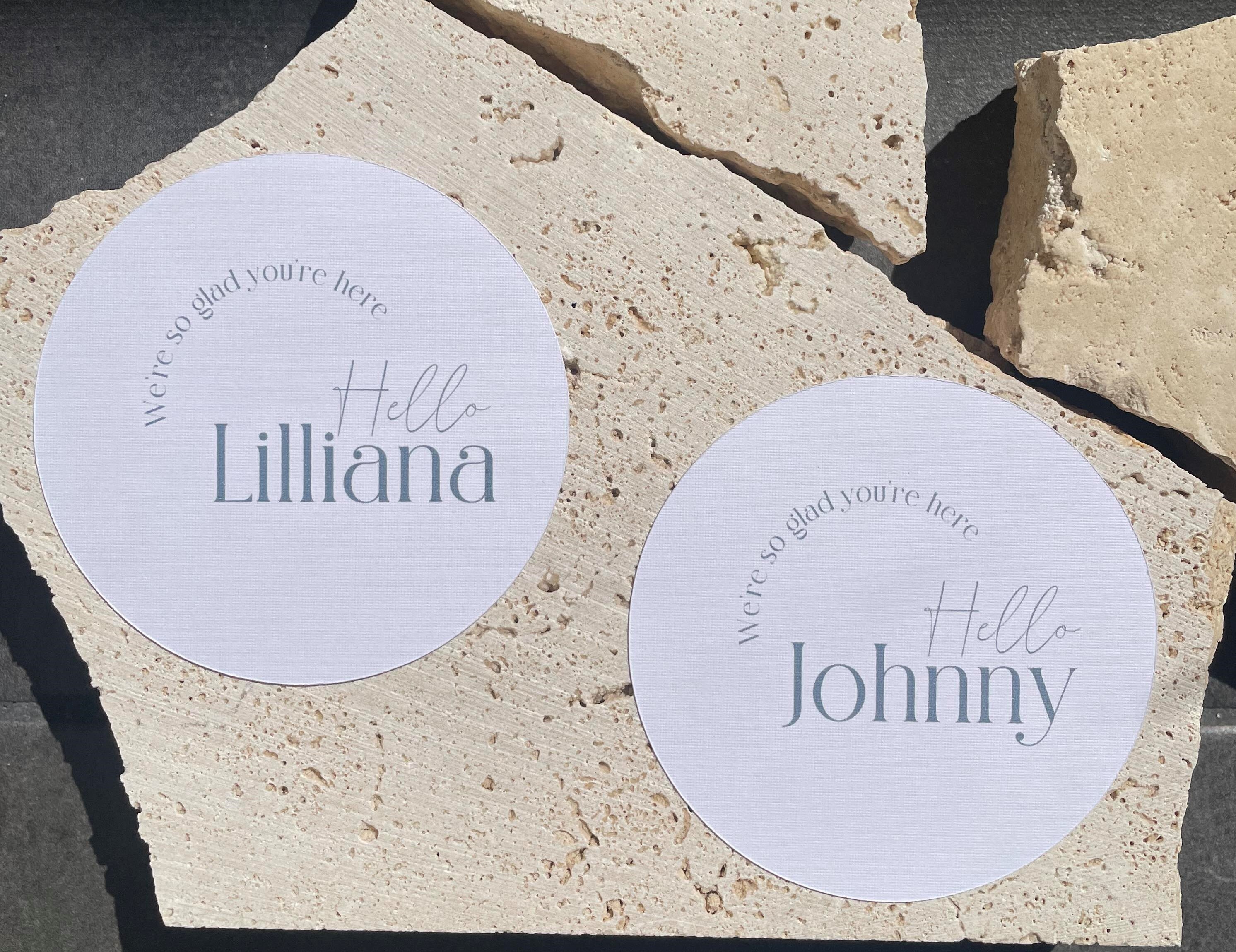 Round Place Cards - Etsy