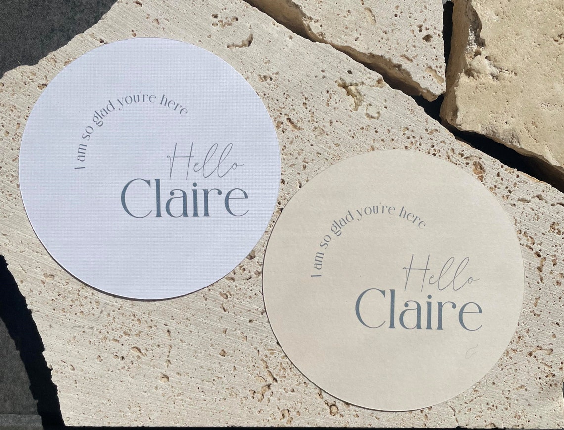 Round Place Cards - Etsy